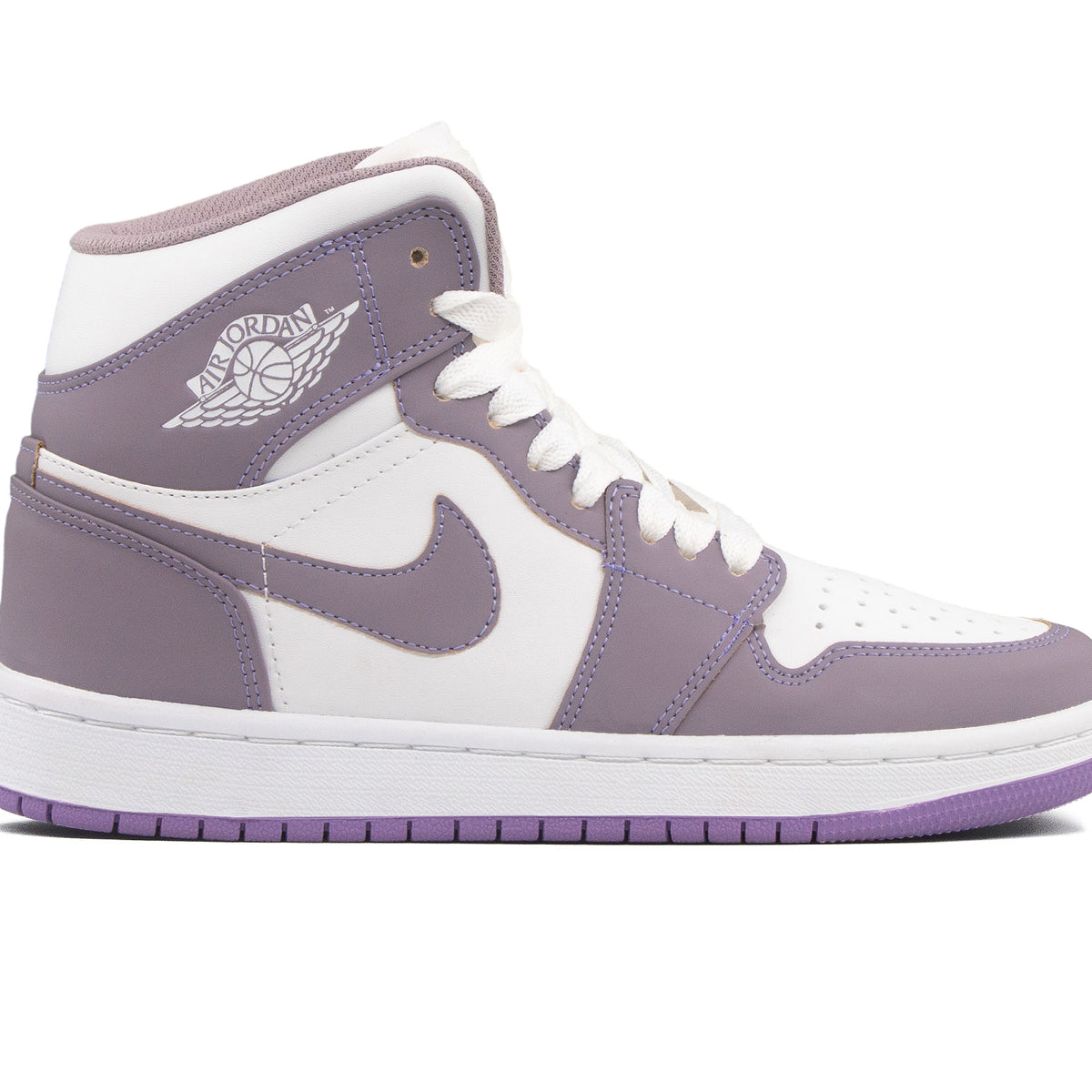 Paq 6 Pares Tenis Retro 1 Blanco Lila 22/25.5 – Snkrs Mayoreo